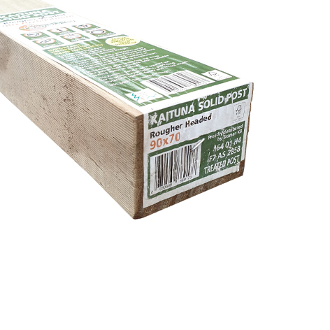 Treated Pine Posts Premium Wrapped F7 KD H4 RH 90mm X 70mm - BBS