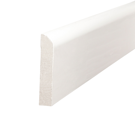 Primed Pine 90 x 18 Bullnose Finger Jointed F/J White - BBS