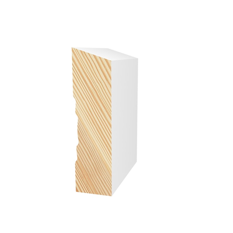 Primed Pine 66 x 18 Top Bevel Finger Jointed F/J White - BBS