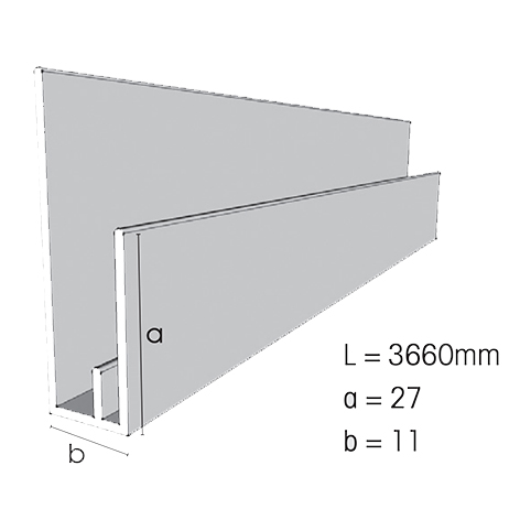 Weathertex Small Window Surround / End Stop 3660mm - BBS