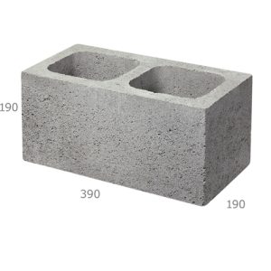 Besser Block Half 190 x 190 x 190 Masonry Concrete Grey Block ...