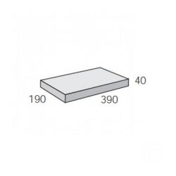 Besser Block Caps 390 x 190 x 40 Masonry Concrete Grey Block - BBS