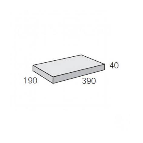 Besser Block Caps 390 x 190 x 40 Masonry Concrete Grey Block - BBS