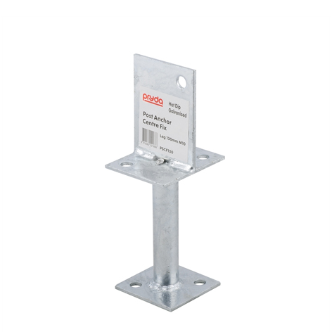 Pryda Post Post Anchor Centre Fix 130mm Leg - BBS