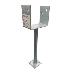 Pryda Post Support 125mm Full Stirrup 300mm Leg - BBS