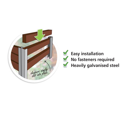 Retain-IT 50mm x 450mm End Post Whites Outdoors - BBS