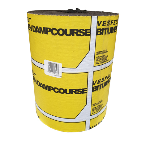 Vesfelt Bitumen Dampcourse 300mm x 20m Vespol - BBS