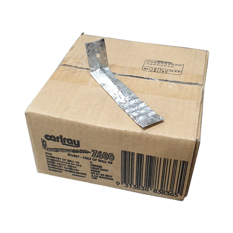 Stubby Ties Galvanised Box of 150 Carlray Z600 - BBS