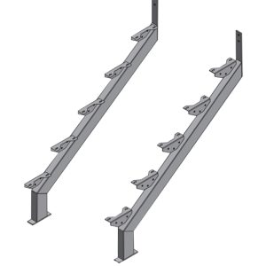 Steel Stair Stringers Galintel Galvanised Various Sizes - BBS