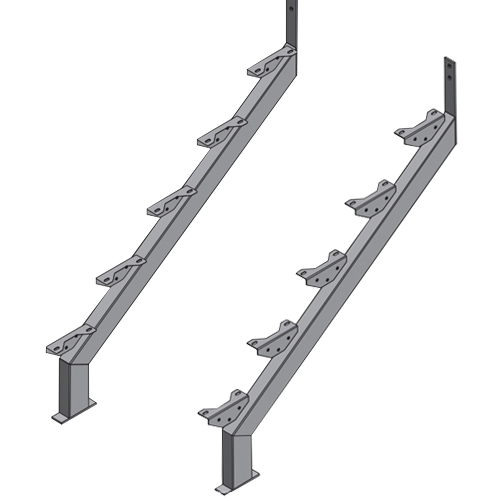 Steel Stair Stringers Galintel Galvanised Various Sizes - BBS