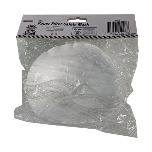 Dust Mask Paper Filter Safety Mask 5 Piece - BBS