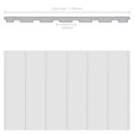 Weathertex 3660 x 1196 x 9.5mm WeatherGroove Smooth 150mm Groove - BBS