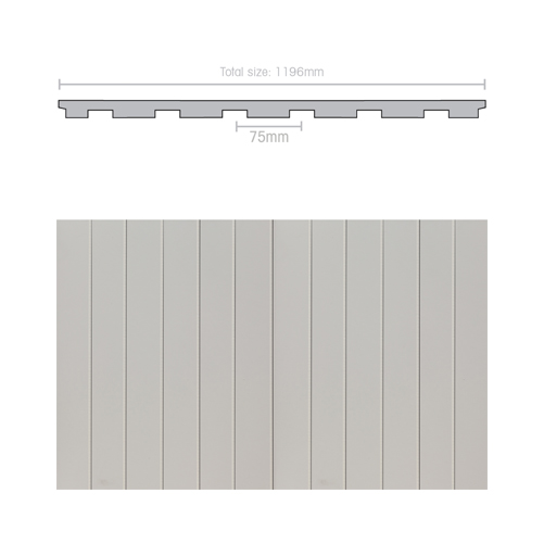 Weathertex 3660 x 1196 x 9.5mm WeatherGroove Smooth 75mm Groove - BBS