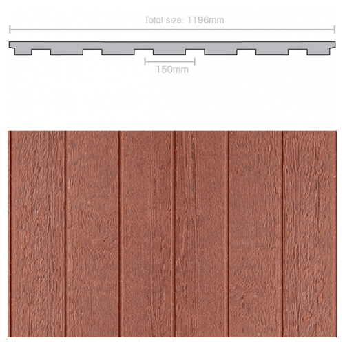 Weathertex 3660 x 1196 x 9.5mm Natural 150mm Groove - BBS