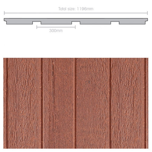 Weathertex 3660 x 1196 x 9.5mm Natural 300mm Groove - BBS