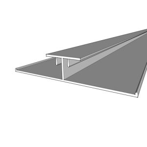 Weathertex Vertical T Joiner Aluminium 3660mm - BBS
