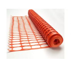 Safety Barrier Mesh 1m x 50m Plastic Hazard Net - BBS