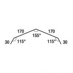 Ridge Capping Flashing Colorbond Monoclad