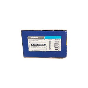 Vortex Fibre Screw 5.4 x 30mm Gal Timber Screws Box of 1000 - BBS