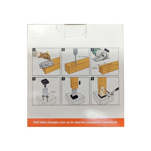 Post Support Base Concealed Suits 140mm To 152mm Square Posts - BBS